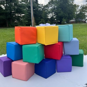 12 Piece Soft Foam Blocks Set- With a Free Mesh Tote Bag (made by M&F ...