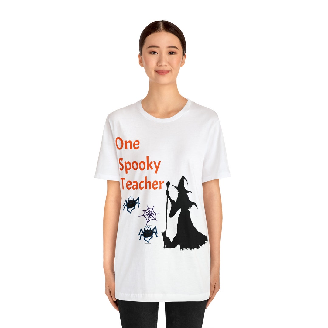 Halloween Teacher Spooky Broom Witch Spiders Web Spider - Etsy