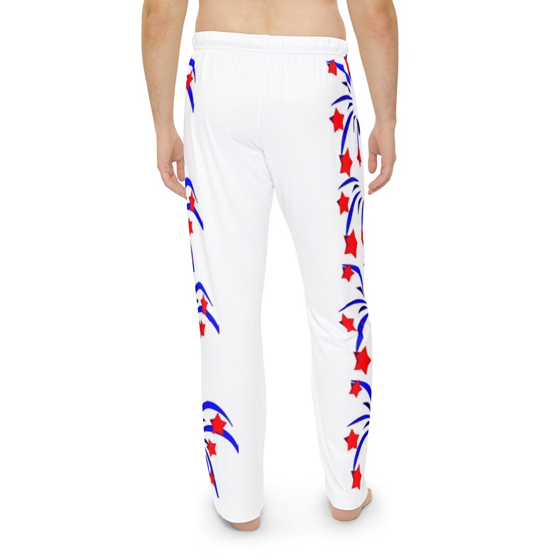 Firecrackers,men's Pajama Pants,4th of July, Red,white,blue,customized ...