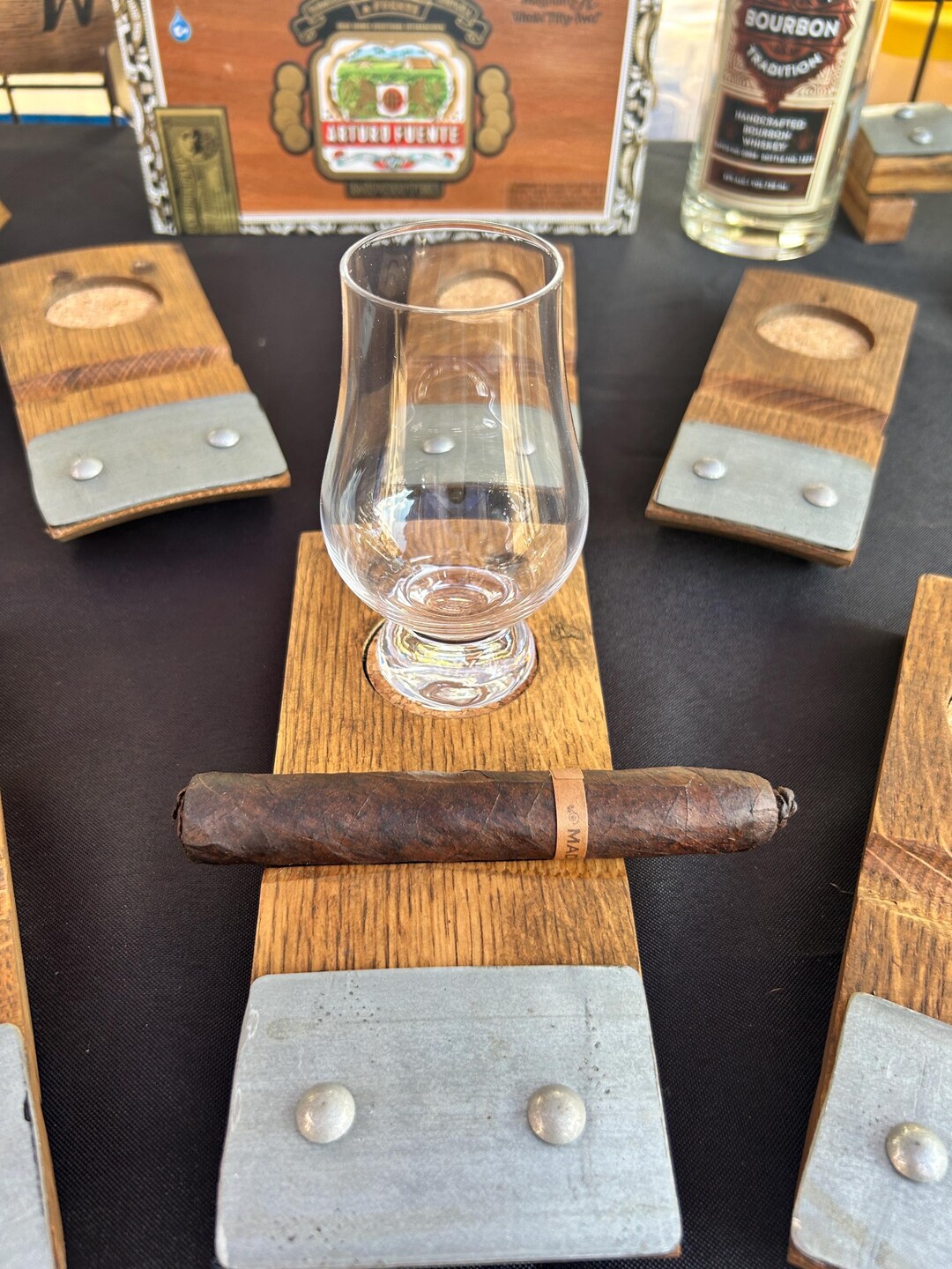 Authentic Whiskey Stave Drink & Cigar Coaster - Etsy