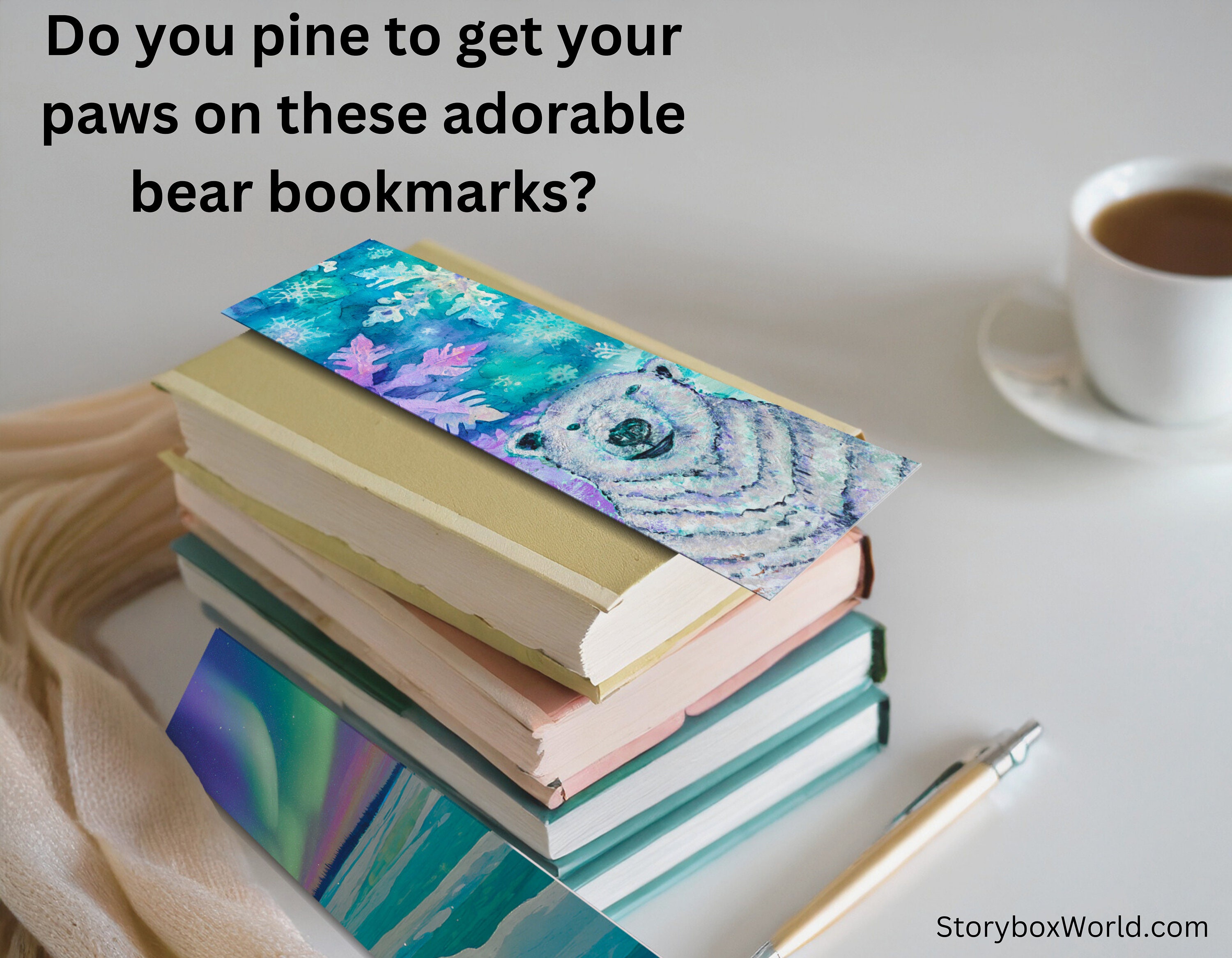 Polar Bear Bookmarks - Etsy