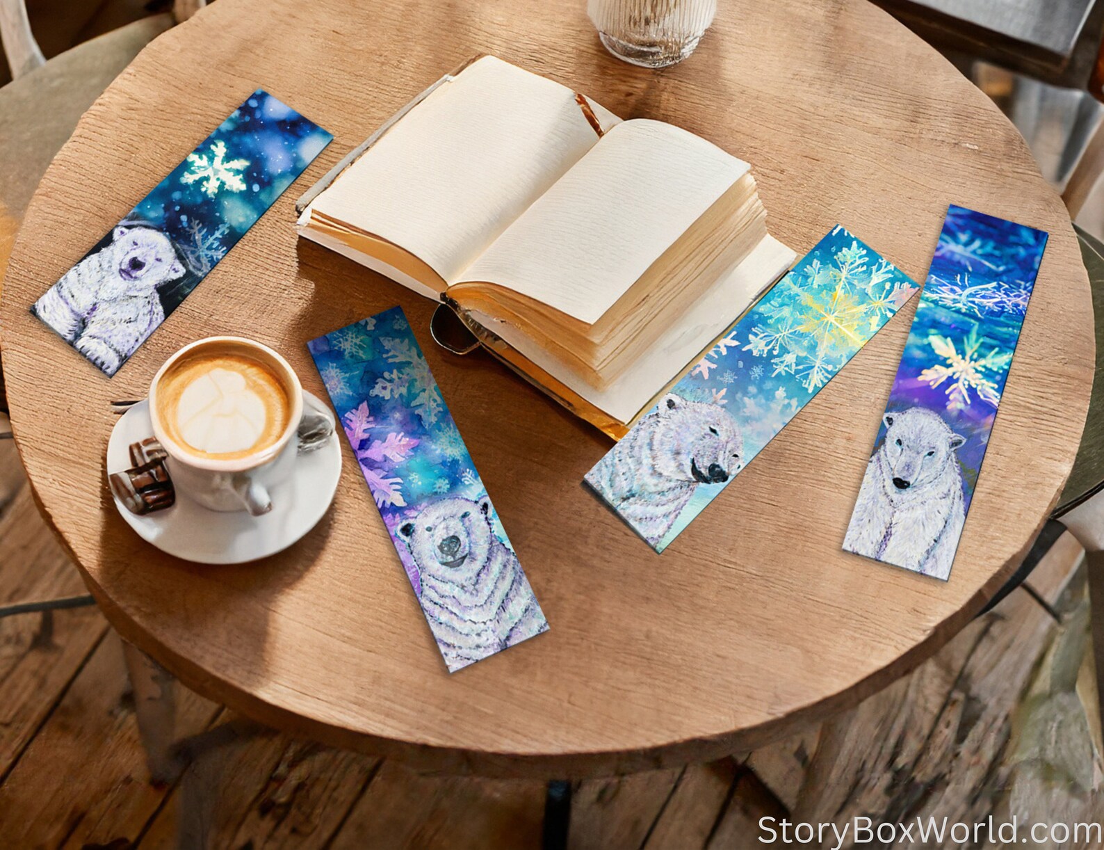 Polar Bear Bookmarks - Etsy