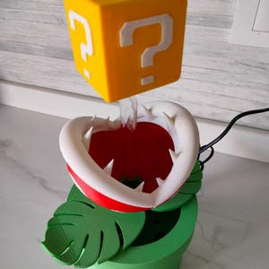 3D Printed Piranha Plant Magic Fountain – Super Mario Inspired Floating ...