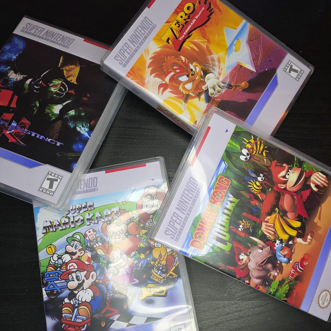 Super Nintendo Game Cases (universal Game Case) - Etsy
