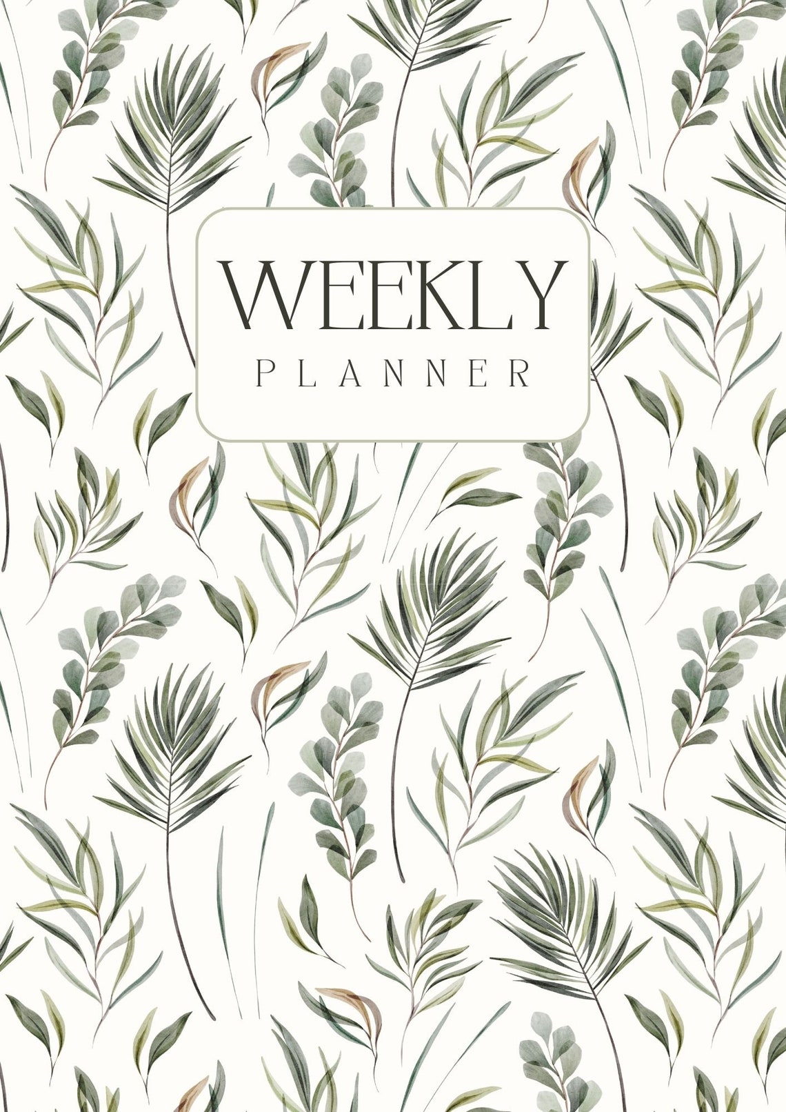 Weekly Planner Undated Digital Planner 2024 2025 Daily Planner Planner ...
