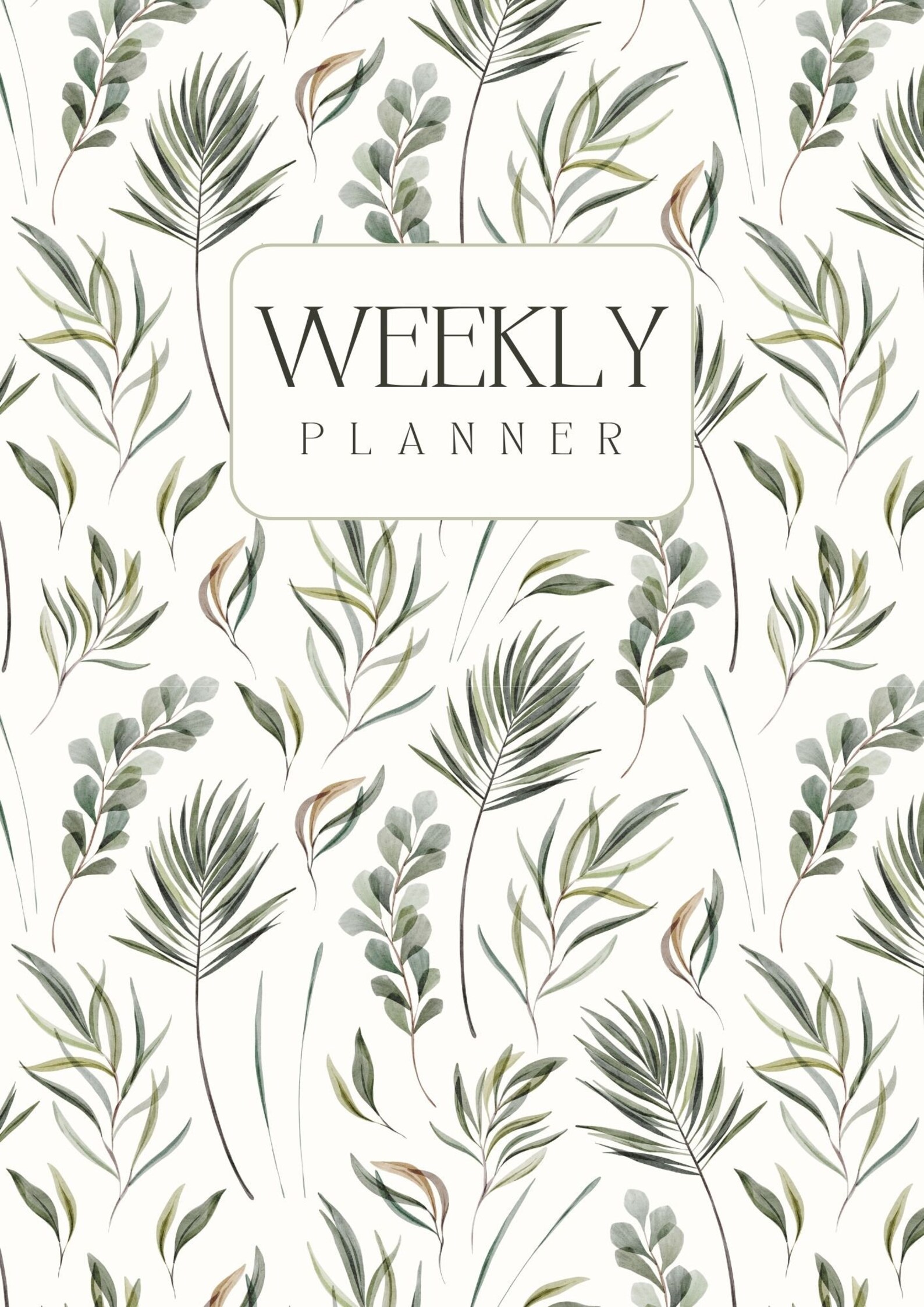 Weekly Planner Undated Digital Planner 2024 2025 Daily Planner Planner ...