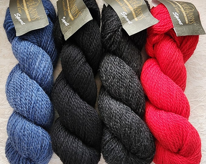 Cascade 220 Sport Wool Yarn . Sold in Lots of 3 Skeins in Each Color ...