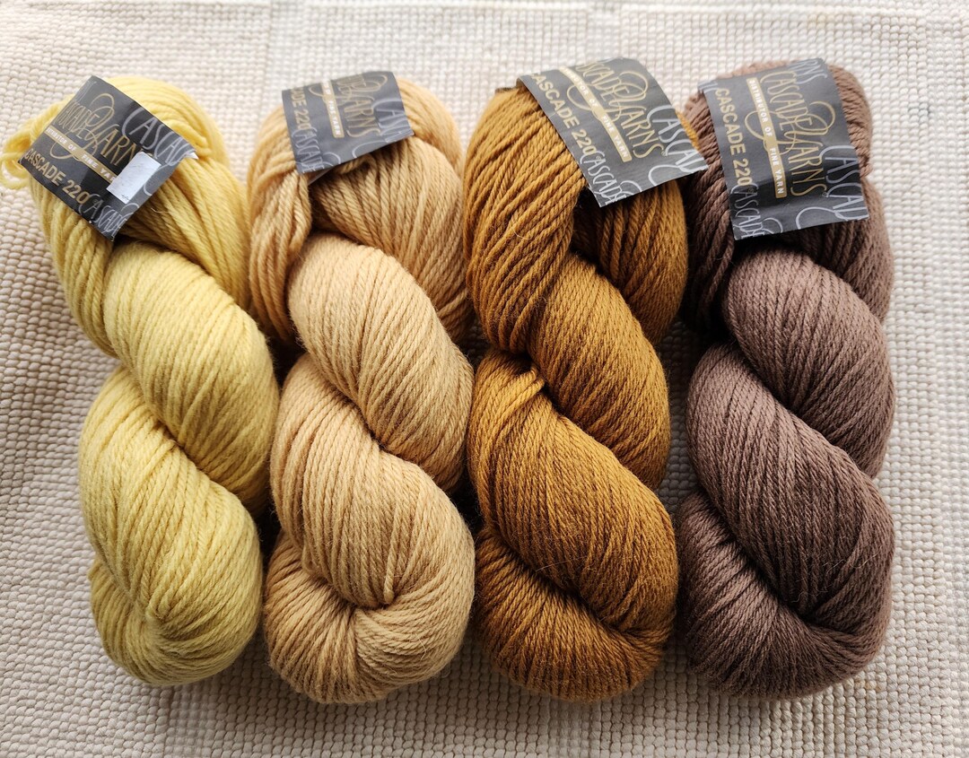 Cascade 220 Peruvian Worsted Wght Wool in Four Colors, Sold in Lots of ...