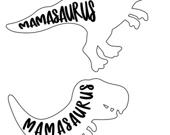 Mamasaurus SVG - Etsy