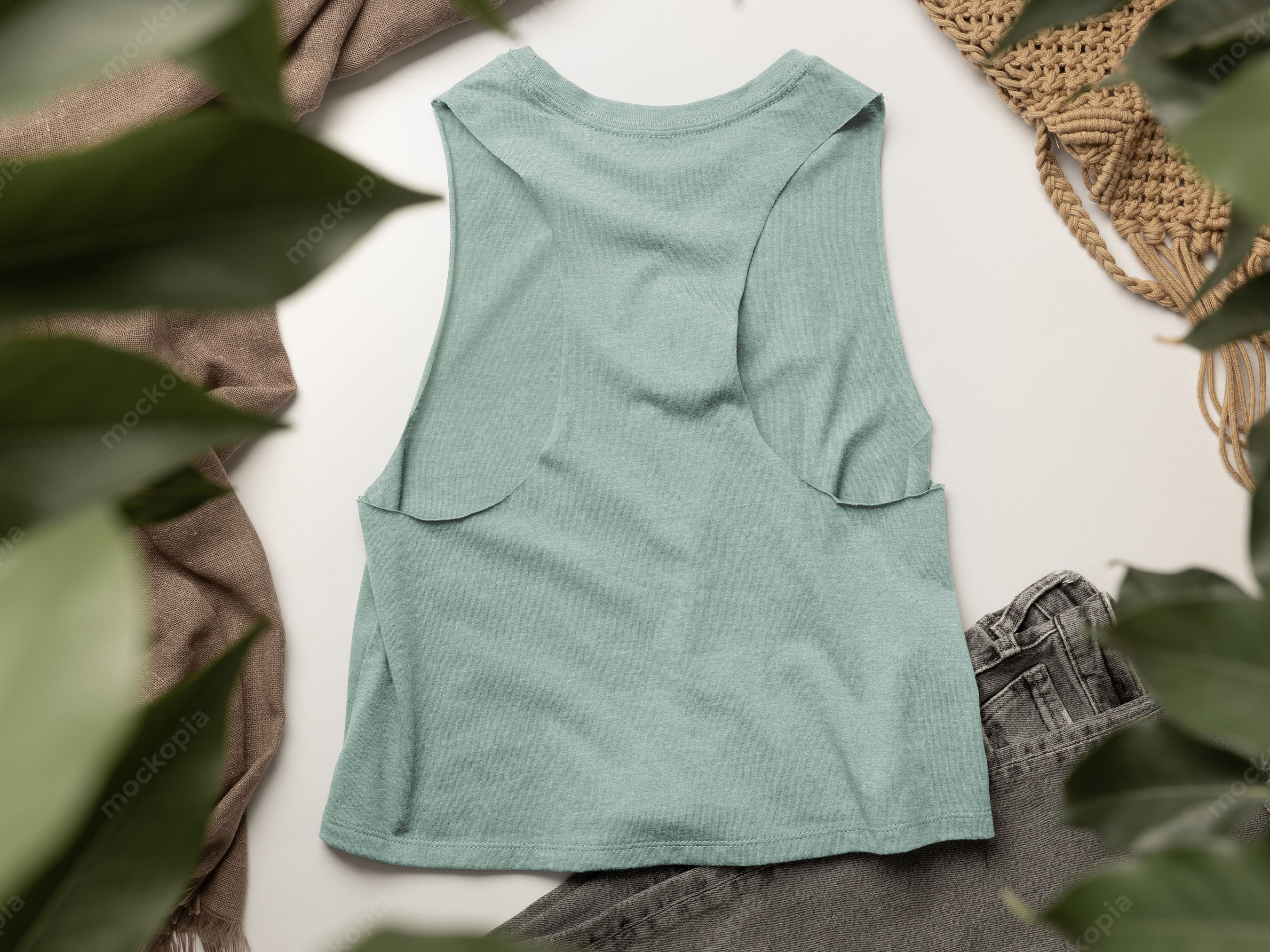 6682 Mockup Heather Dusty Blue, Bella Canvas 6682 Mockup Front and Back ...