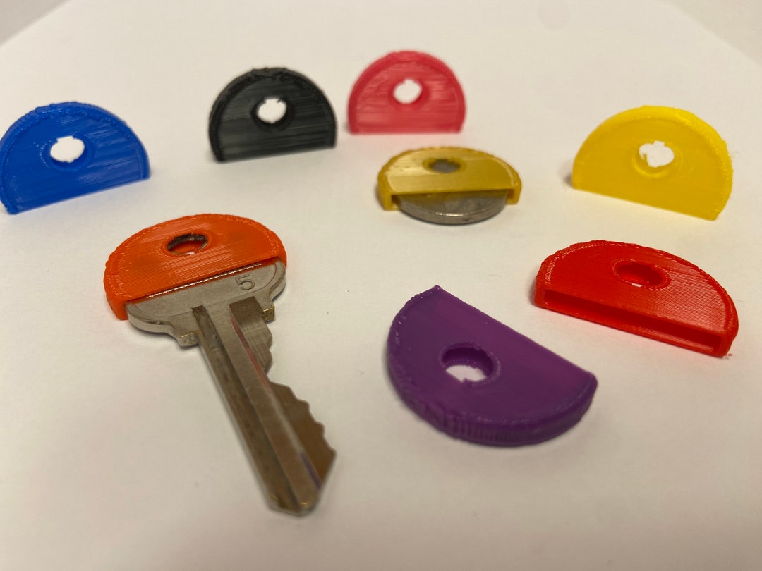8 Colored Key Caps | Organize Your Keys - Etsy