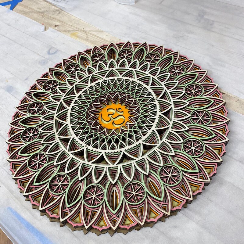 Om Mandala - Etsy