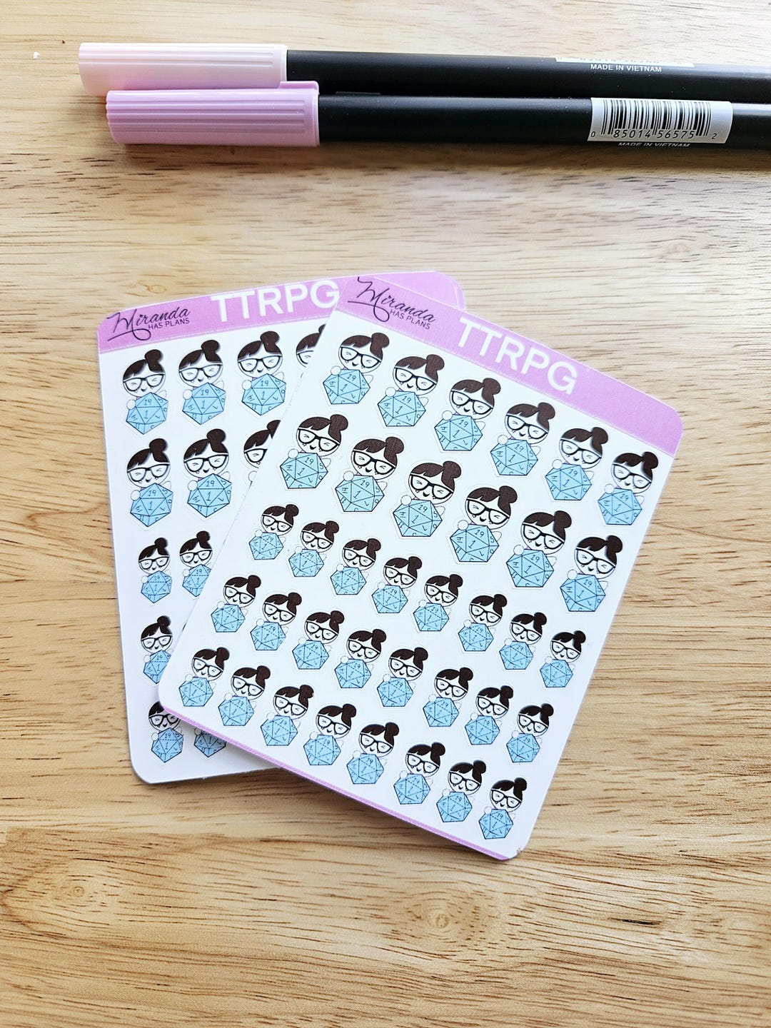 Table Top RPG D20 Sticker Planner Stickers for TTRPG Players - Etsy