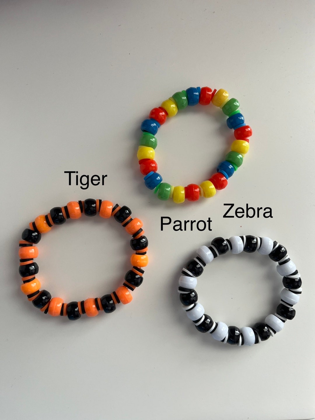 Animal Based Clay Bead Bracelets - Etsy