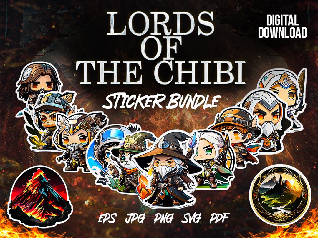 Lords Sticker Bundle Svg Sticker Clip Art and Image Files - Etsy