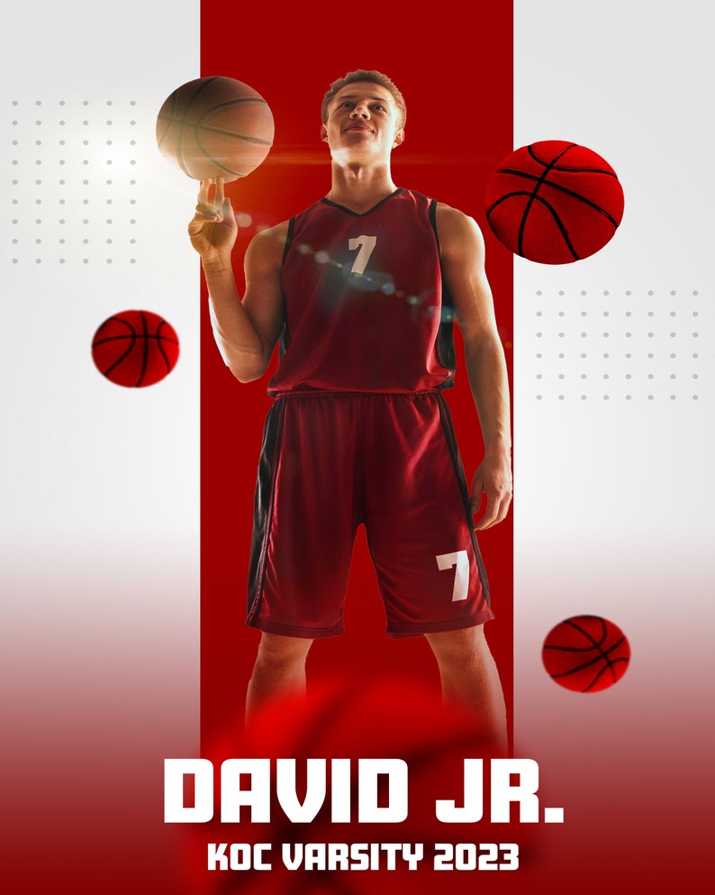 Basketball Template Photoshop Digital Downloads Sport - Etsy