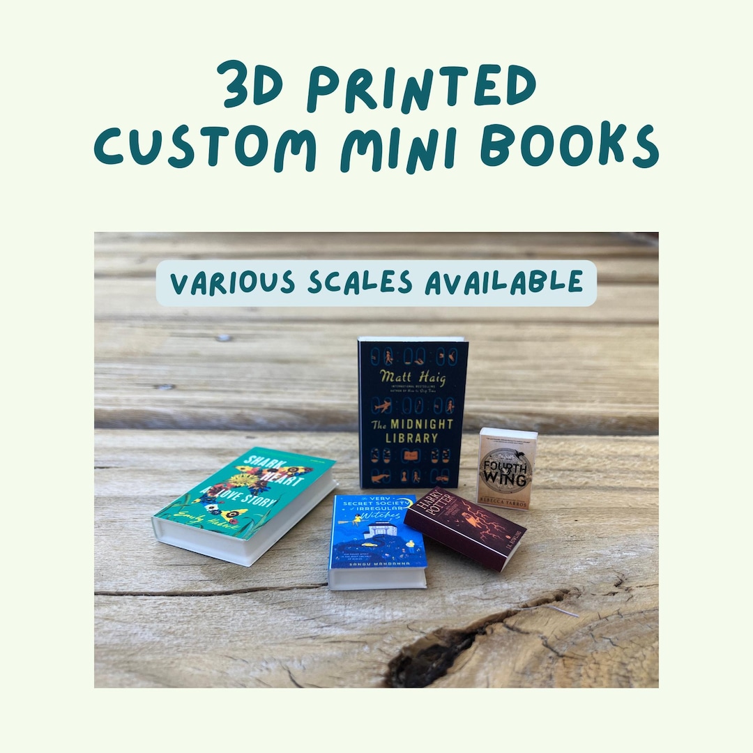 3D Printed Custom Mini Books - Etsy