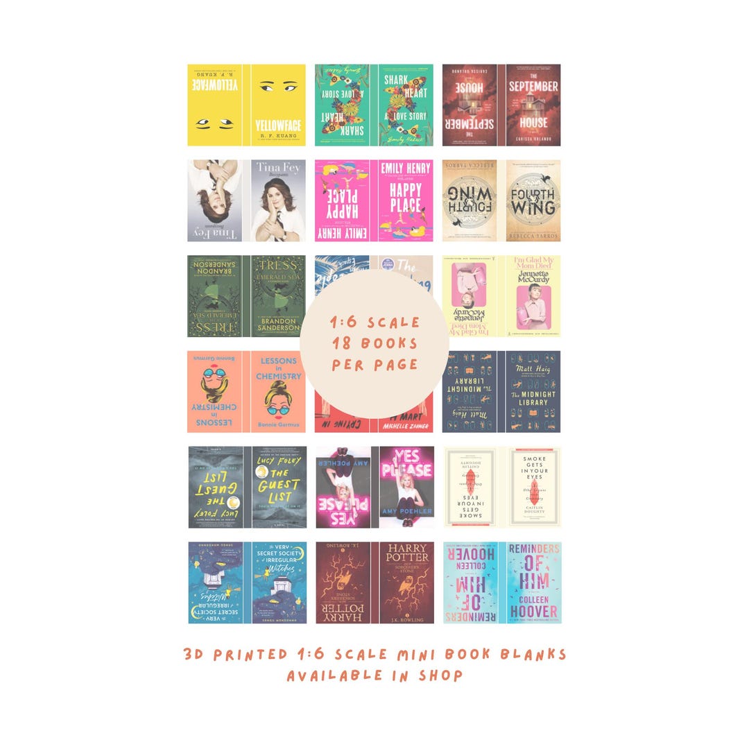 Mini Book Cover Template, Editable Canva Mini Book Cover Template ...