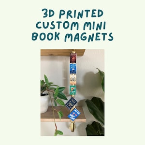 3D Printed Custom Mini Book Magnets - Etsy
