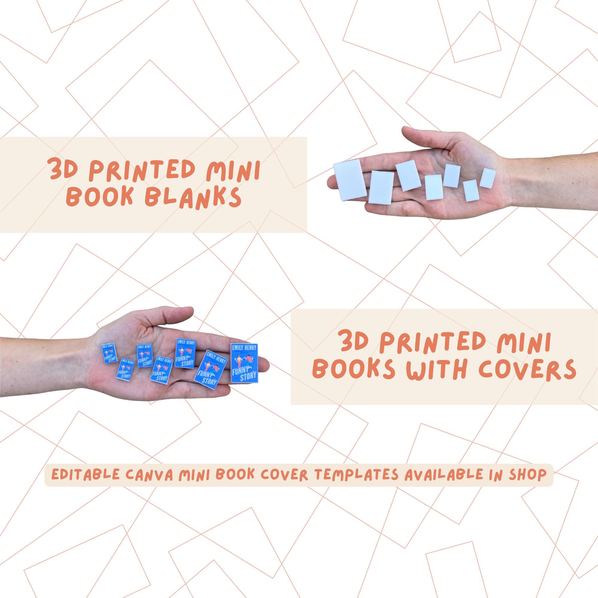 1:12 Scale 3D Printed Mini Book Blanks - Etsy