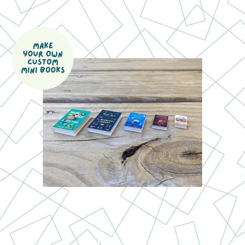 1:8 Scale 3D Printed Mini Book Blanks - Etsy