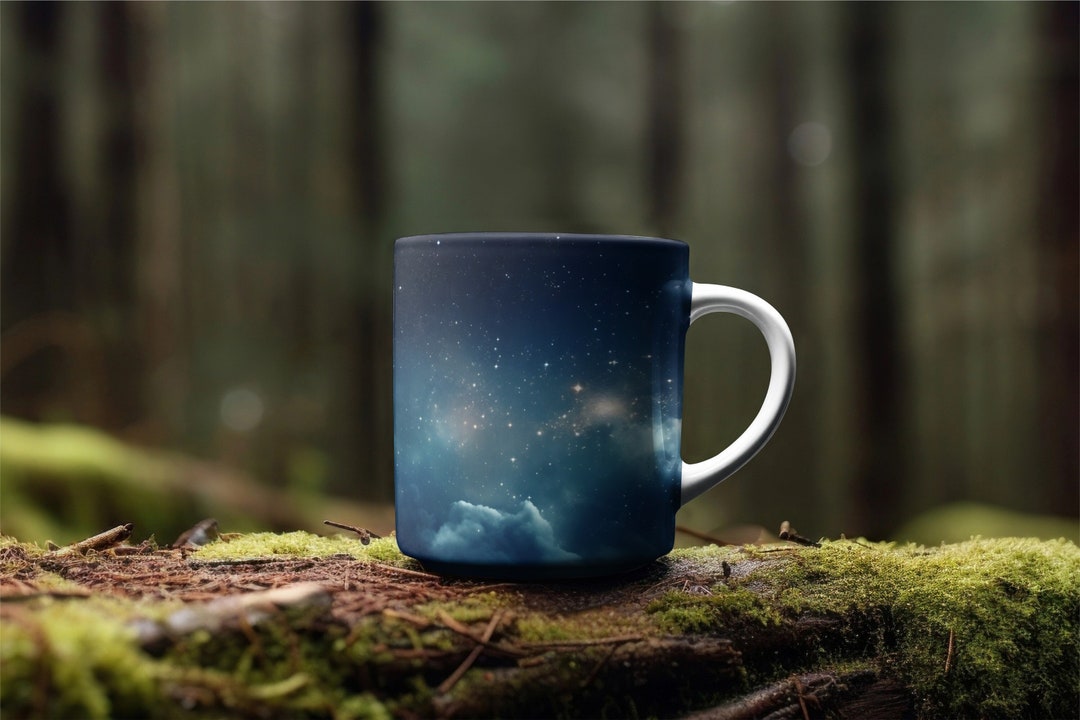 Starry Night Coffee Mug Outer Space Mug Cosmic Coffee Cup Galaxy ...
