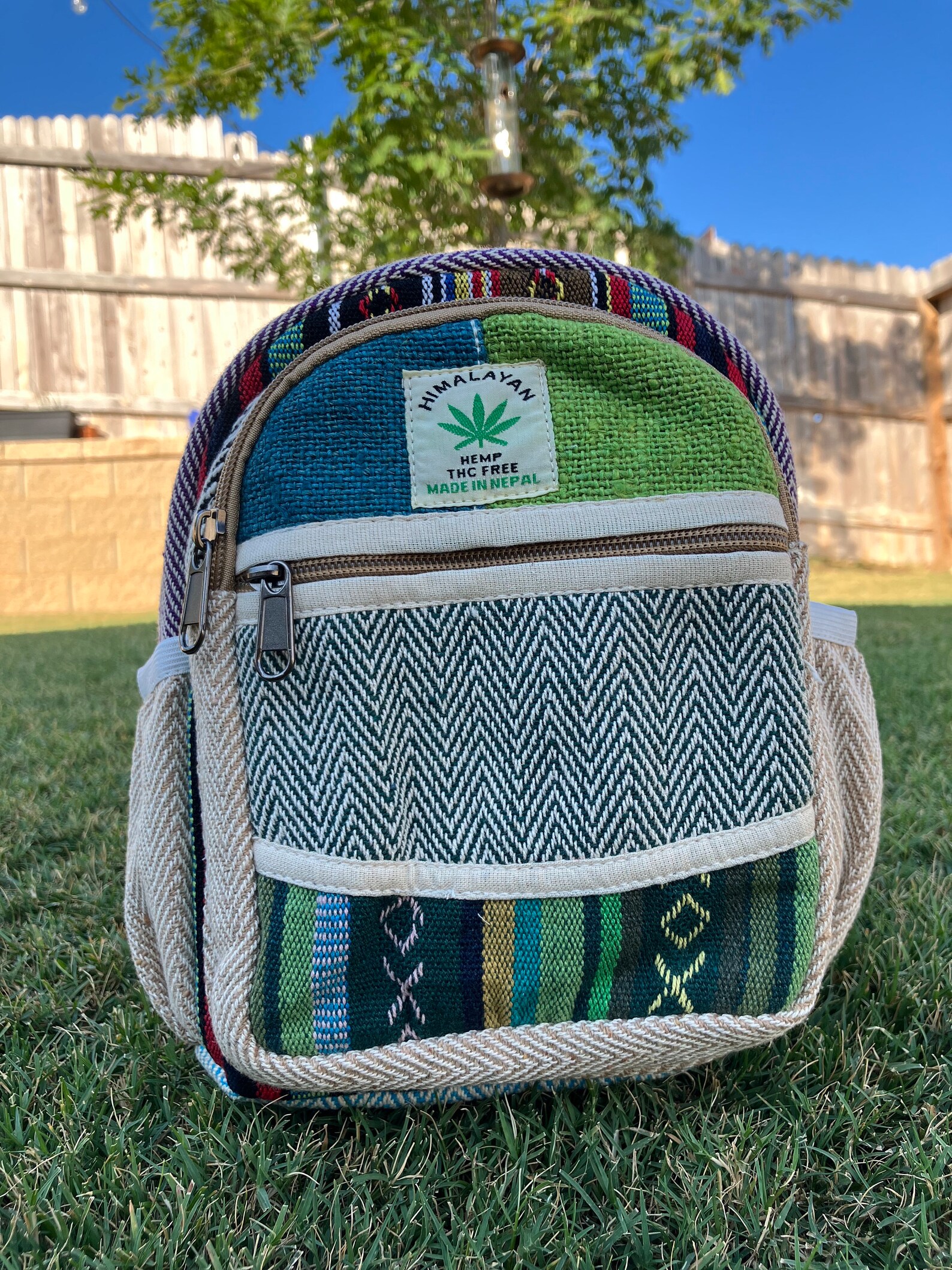 Mini Hemp and Cotton Backpack Lightweight Small Best for Travel Hiking ...