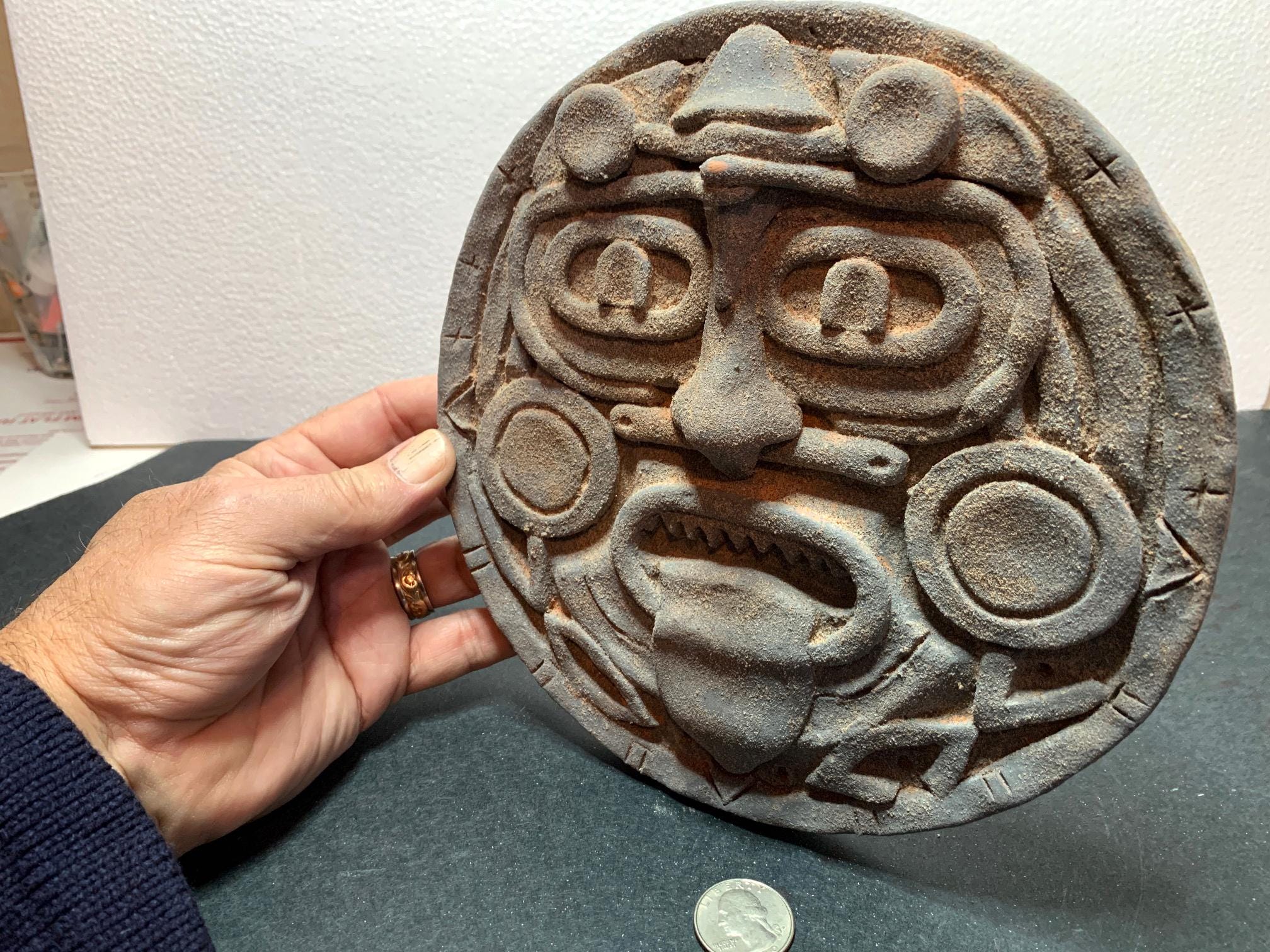 Mayan Calendar Face - Wall Art - Etsy