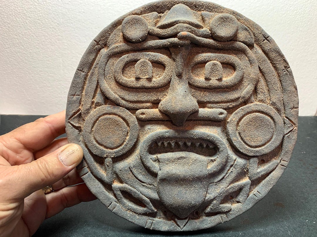 Mayan Calendar Face - Wall Art - Etsy