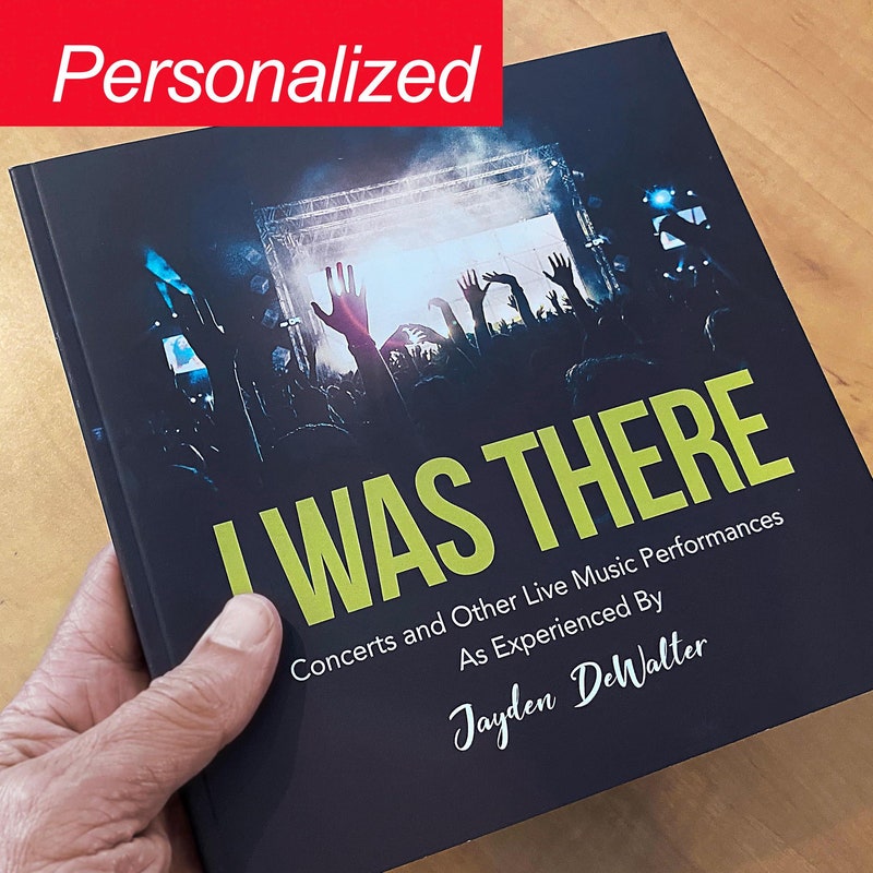 Concert Journal Custom - Etsy