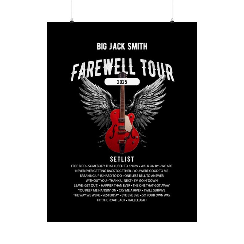 Personalized Retirement FAREWELL TOUR Poster, Funny Music-themed Gift ...