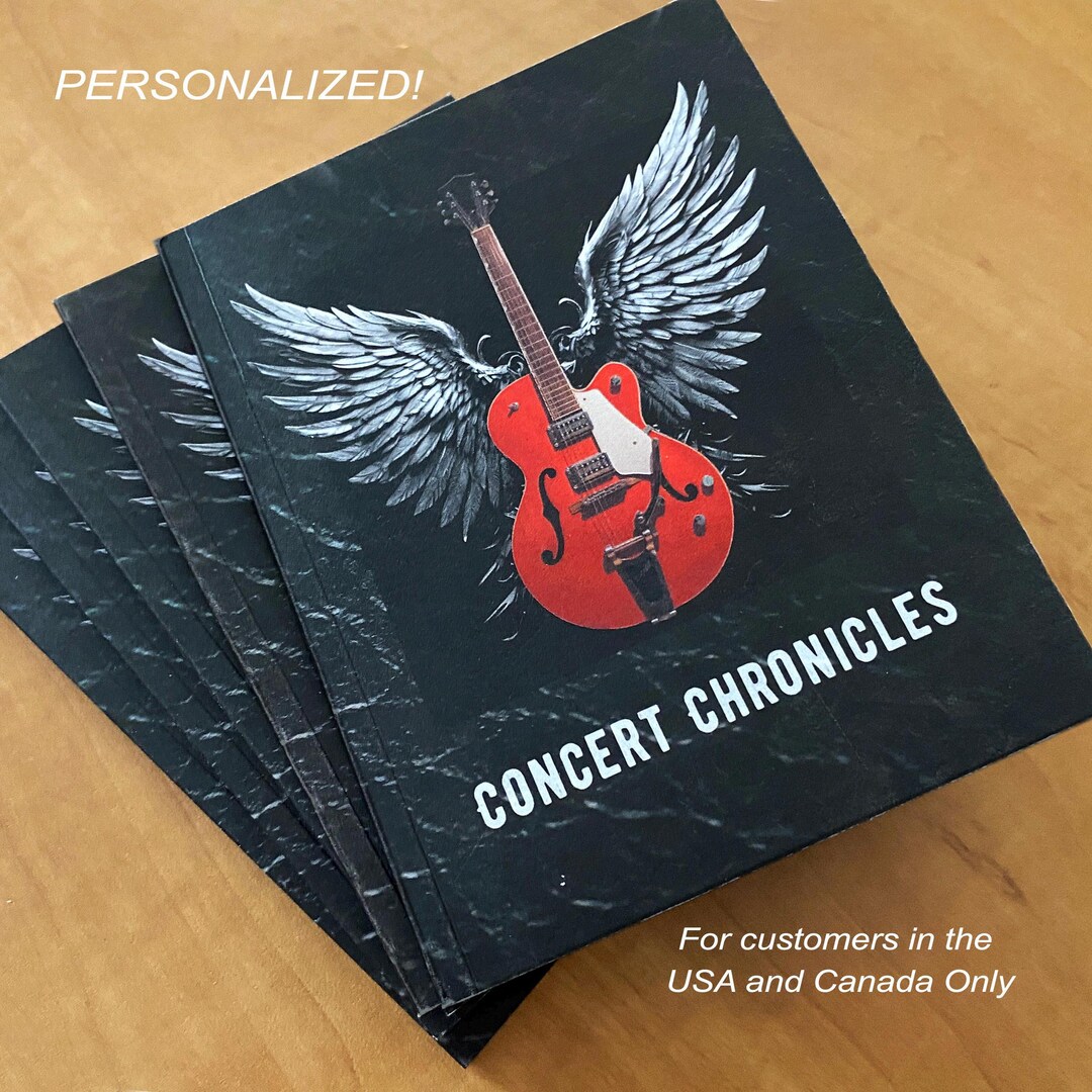 Personalized the Chronicles Concert Journal: Softcover Music Fan ...