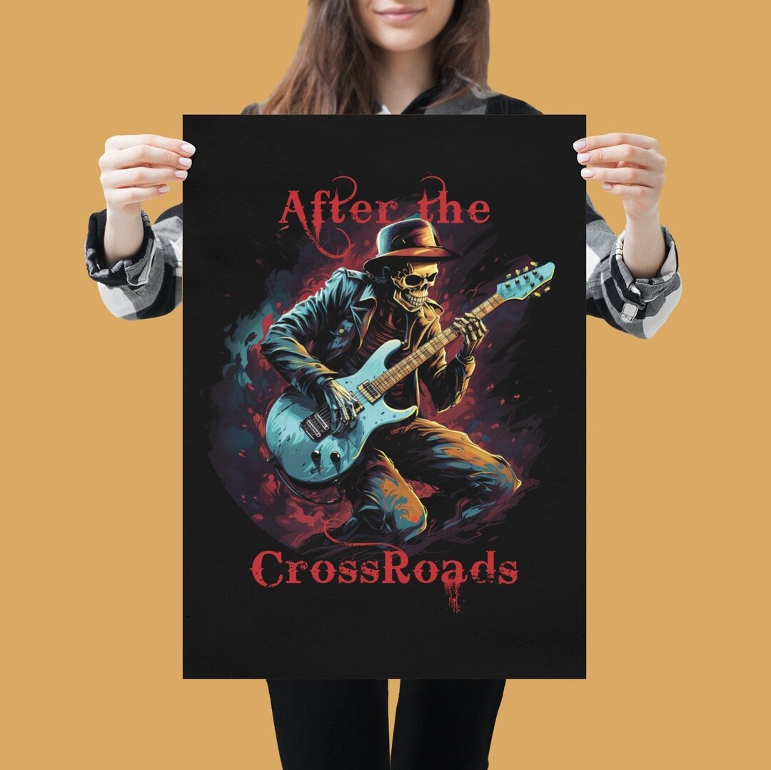 After the CROSSROADS, Poster, Electric Guitar-playing Skeleton, Full ...