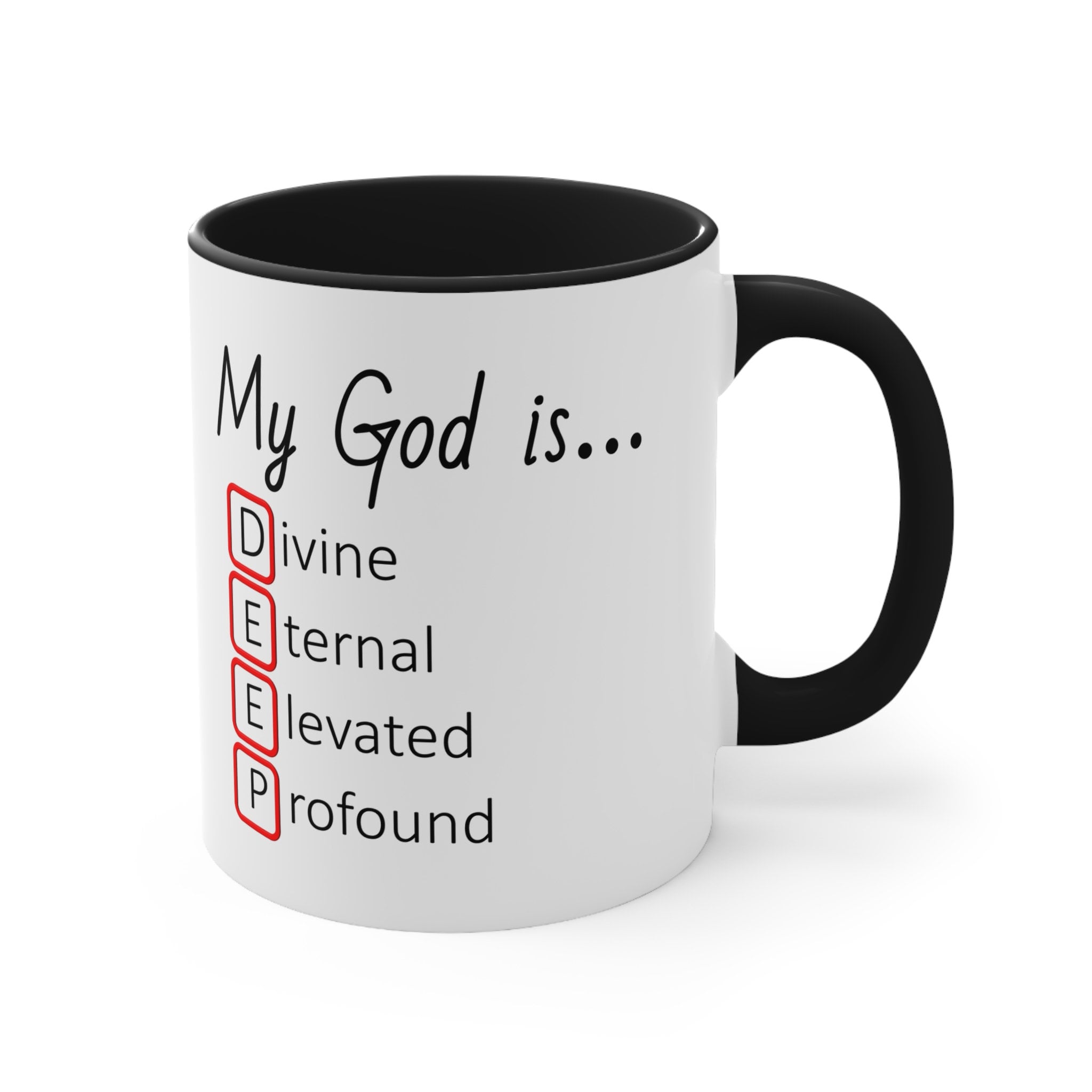 God Church Religious DEEP Acronym Mug,11ozchristian Believers Faith Mug ...