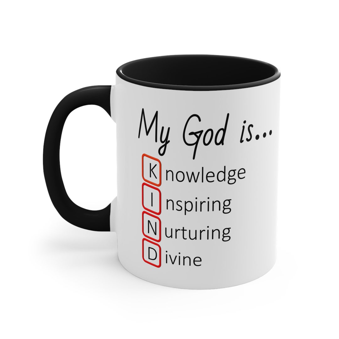God is KIND Acronym Mug, Christian Gift, Inspirational Coffee Cup - Etsy