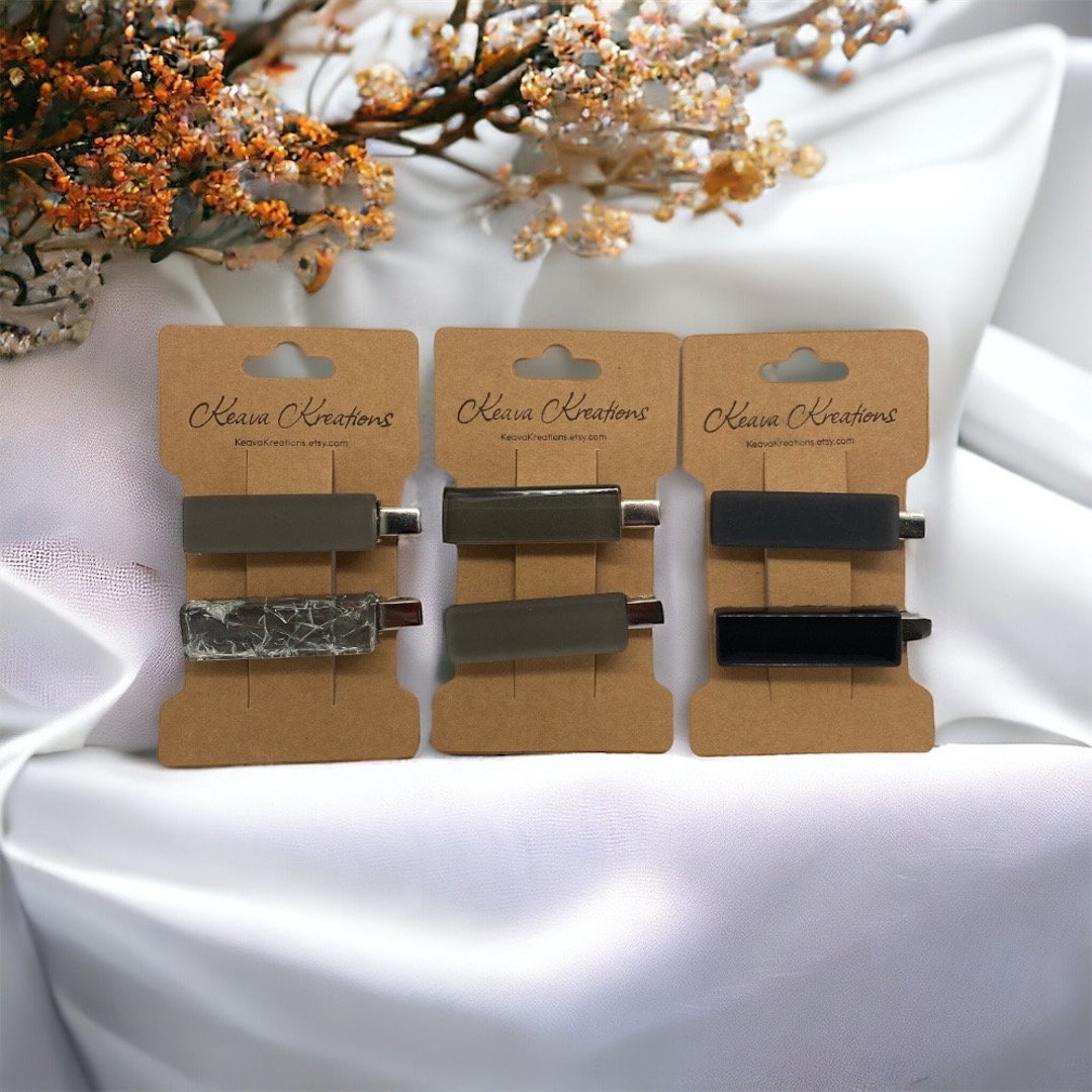 Frosted Glass Hair Clips Set, Chic and Classy Hair Accessories, Stylish ...