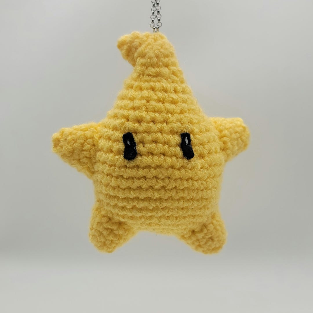 Crochet Luma Star Companion Inspired Plush Keychain - Etsy
