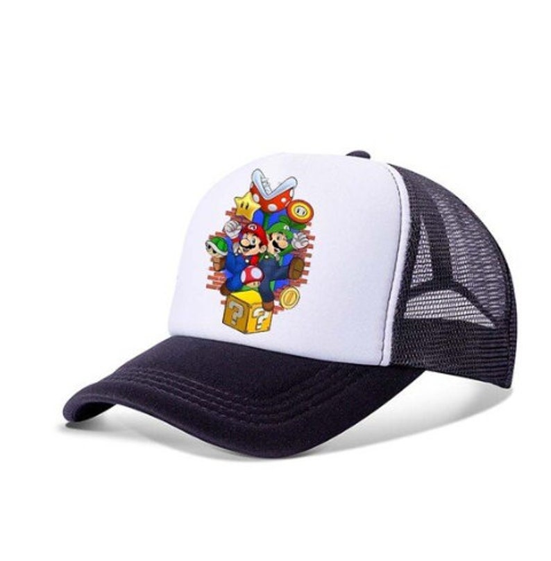 Super Mario Brothers Cap Adult Kids Unisex Cap Costume Hat - Etsy