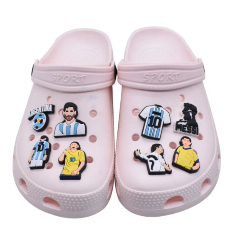 Football World Champion Messi Jibbitz Croc Jibbitz Argentina 10 PVC ...