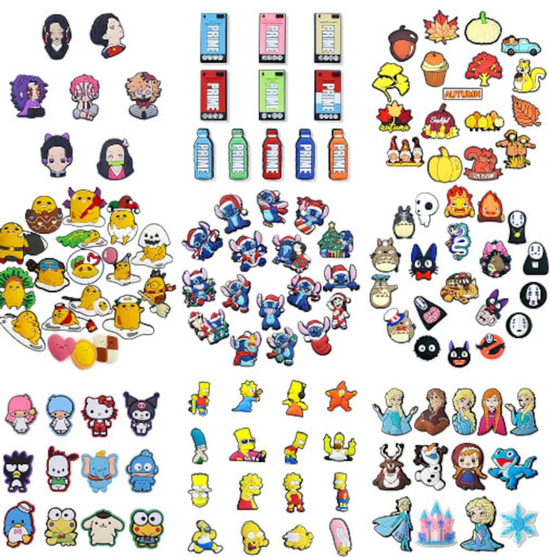 7-20pcs/set Cartoon Sanrio Stitch Prime Croc Jibbitz Charms Accessories ...