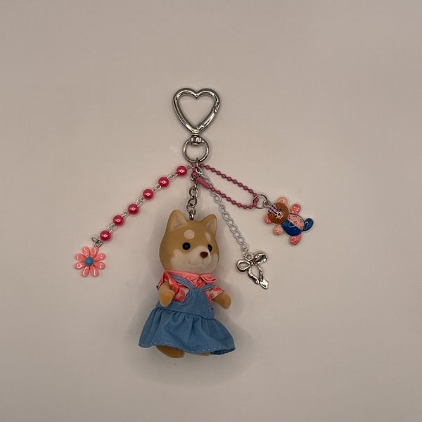 Calico Critter Dog Keychain - Etsy