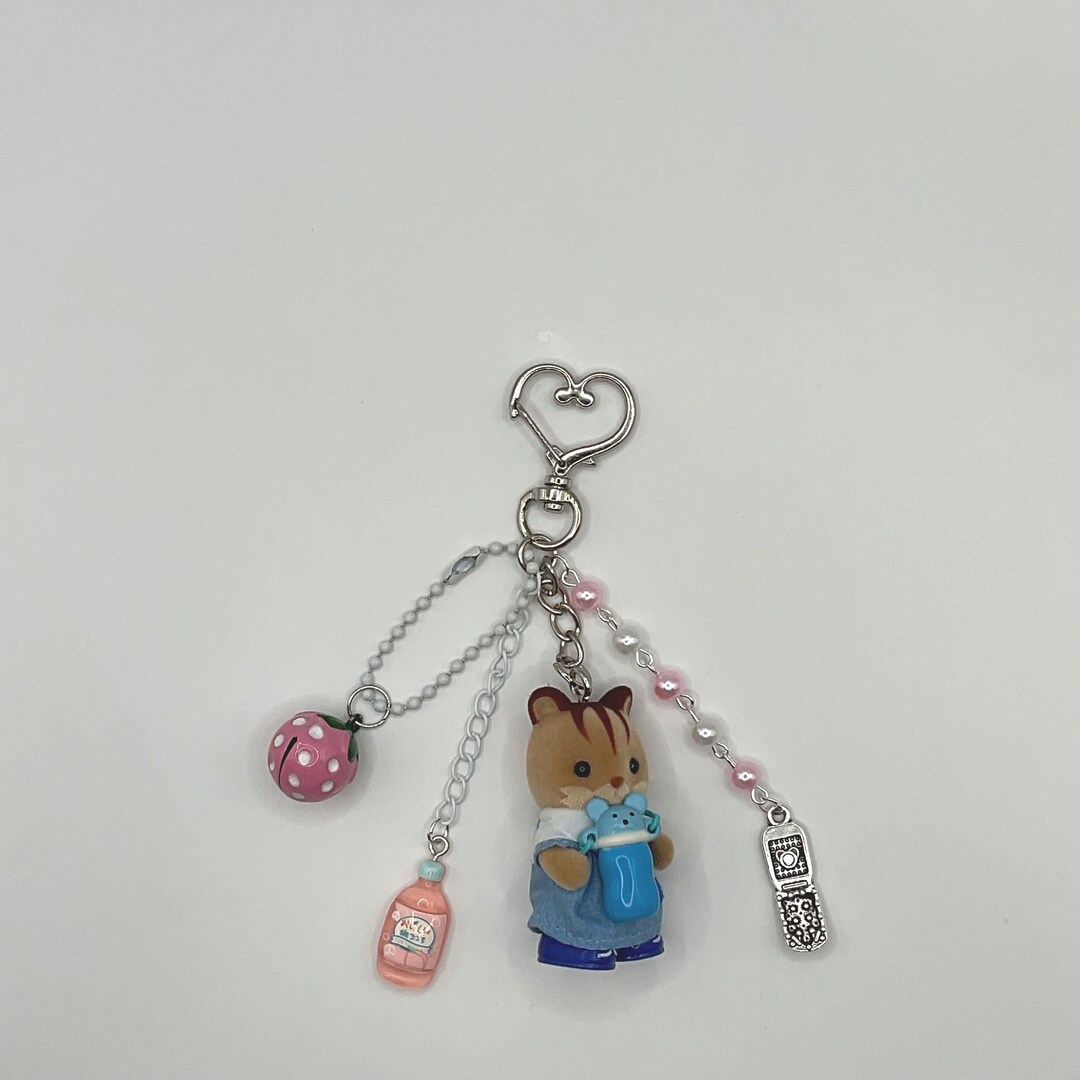 Schoolgirl Chipmunk Critter Keychain - Etsy