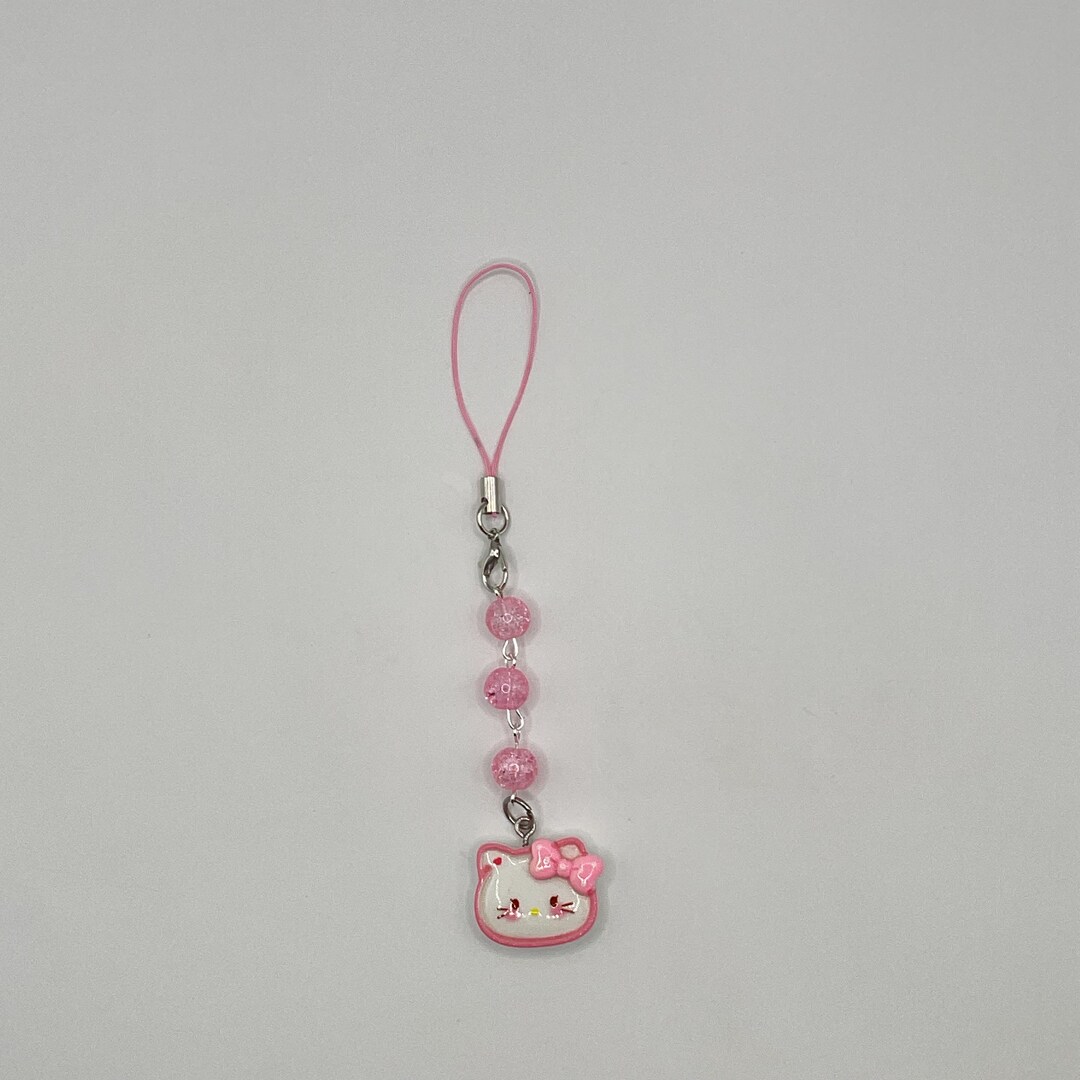 Handmade Hello Kitty Phone Charm - Etsy