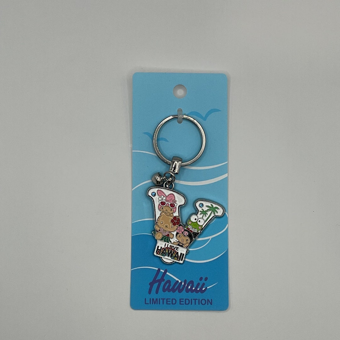 Hello Kitty Hawaii Keychain - Etsy