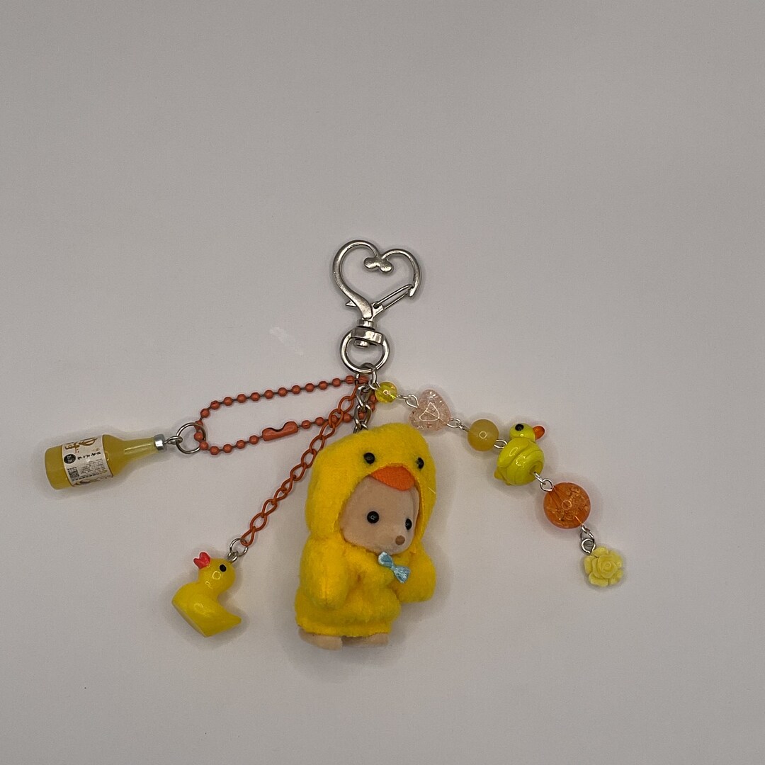 Duck Costume Calico Critter Keychain - Etsy
