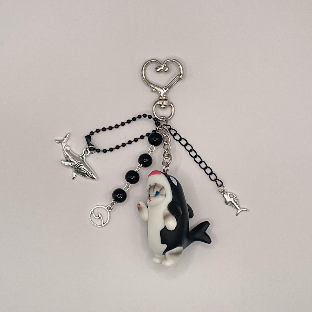 Orca Mofusand Keychain - Etsy