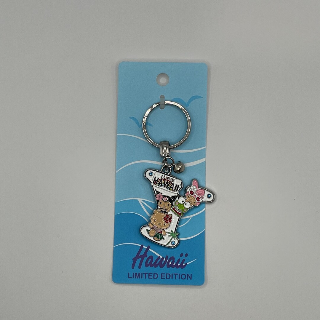 Hello Kitty Hawaii Keychain - Etsy