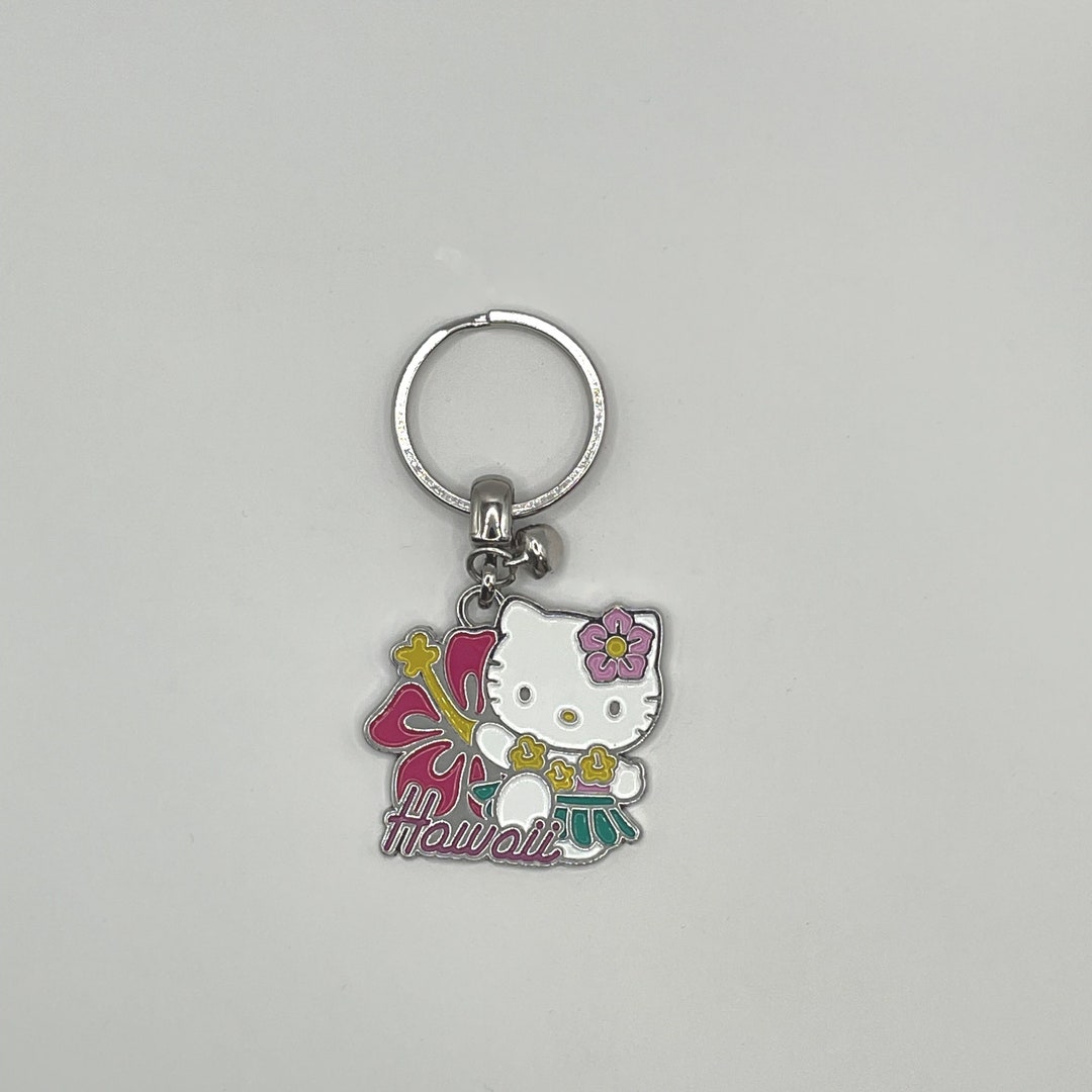 Hello Kitty Hawaii Keychain - Etsy