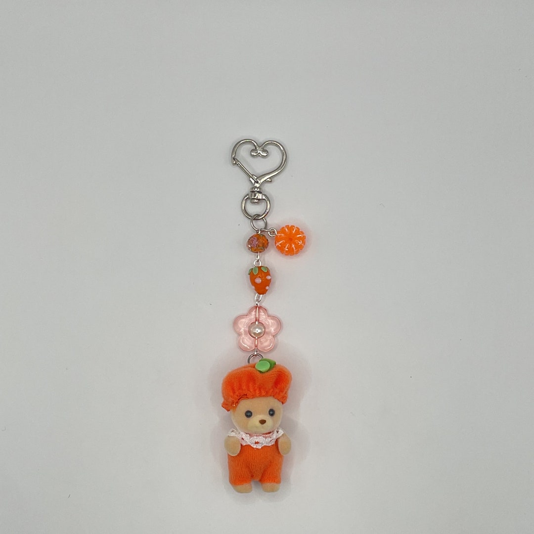 Orange Critter Keychain - Etsy