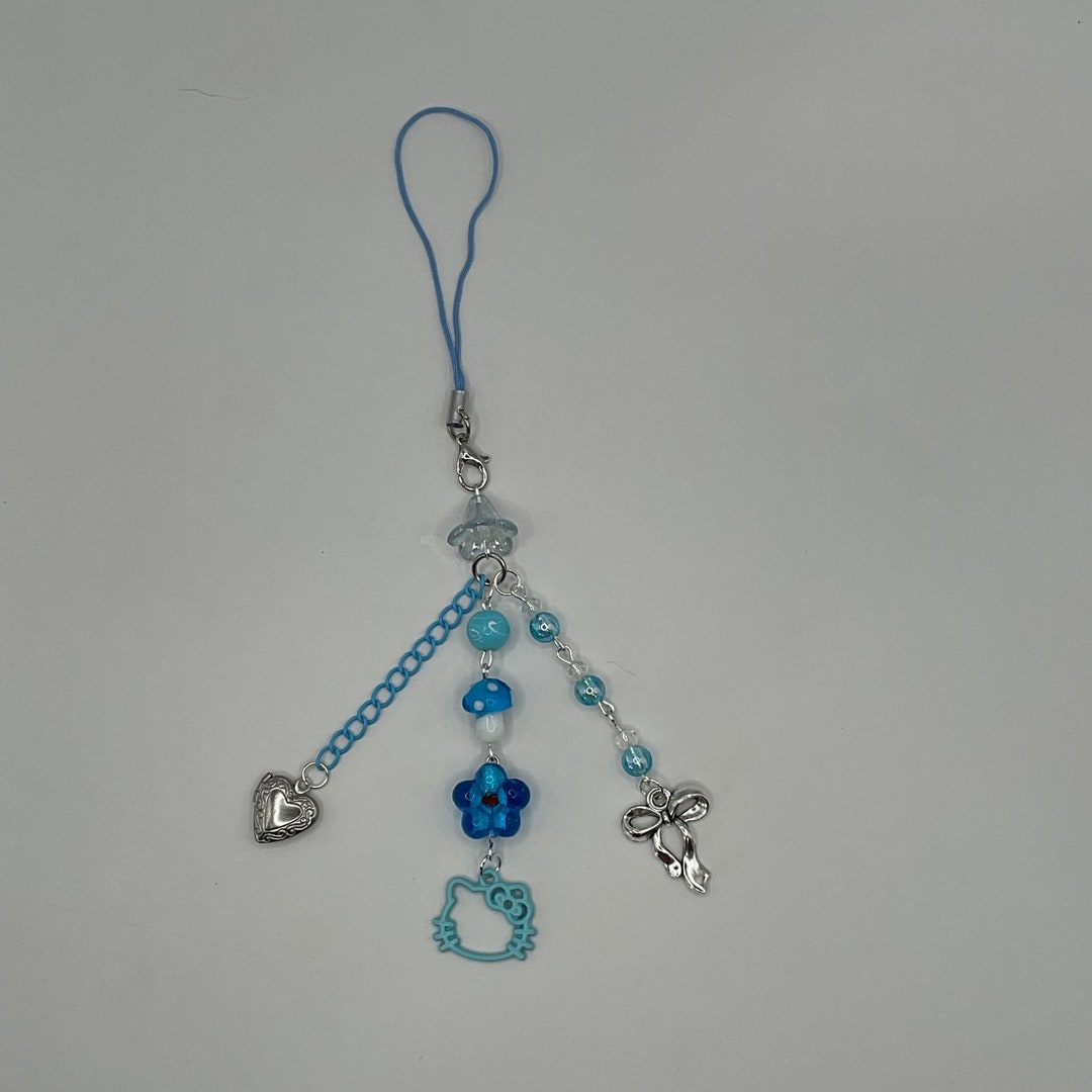 Handmade Hello Kitty Locket Phone Charm - Etsy